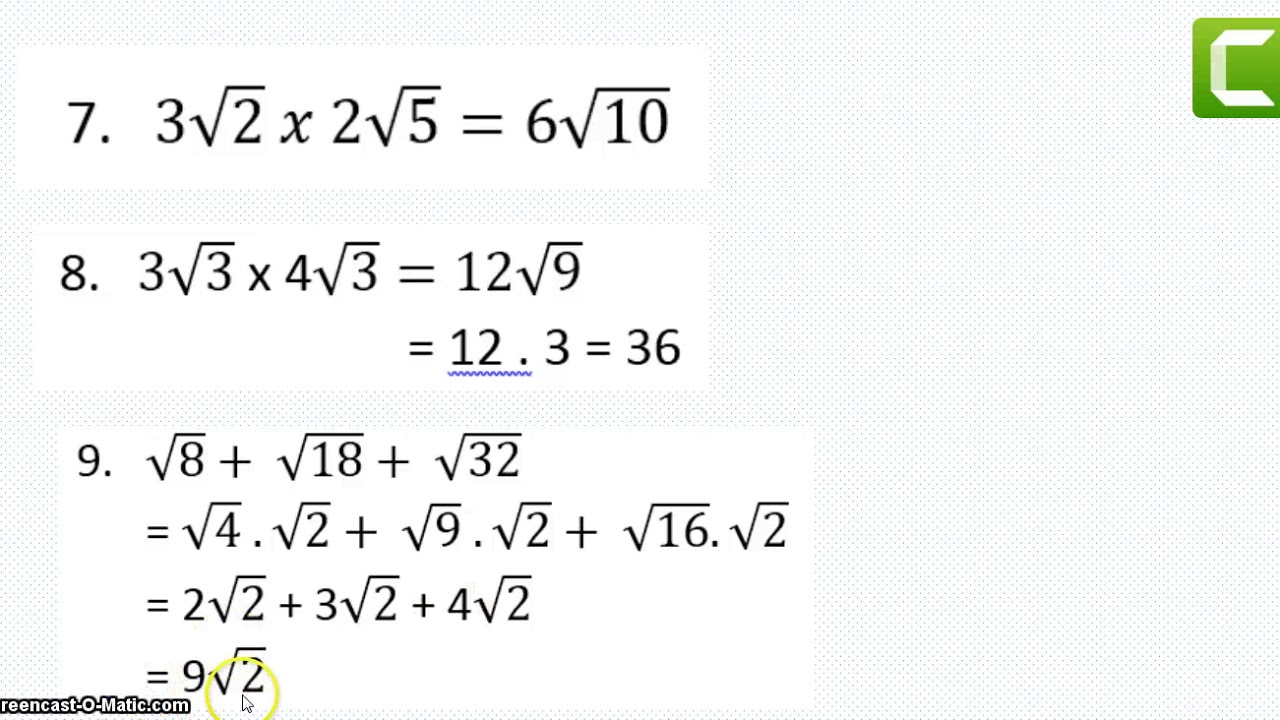 bilangan akar - YouTube