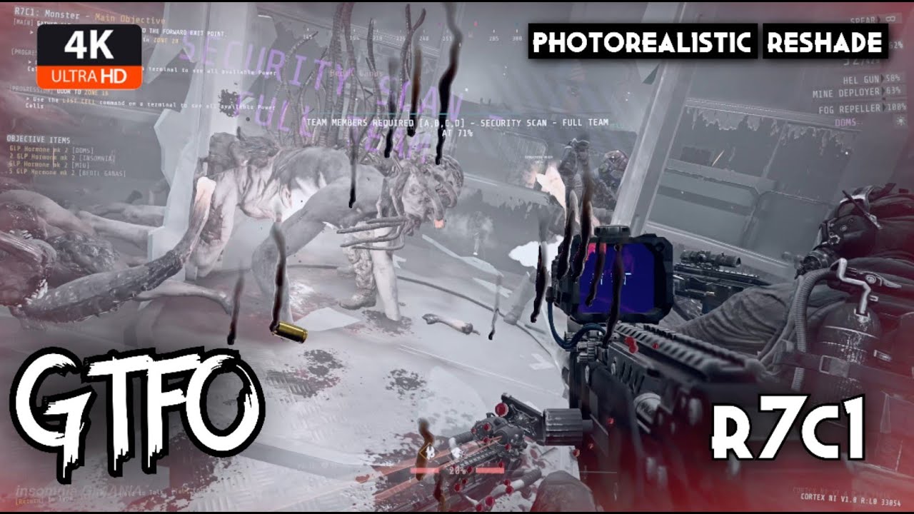 GTFO #5 Rundown R7C1 Monster 4K Photorealistic Reshade MOD Gameplay PC ...