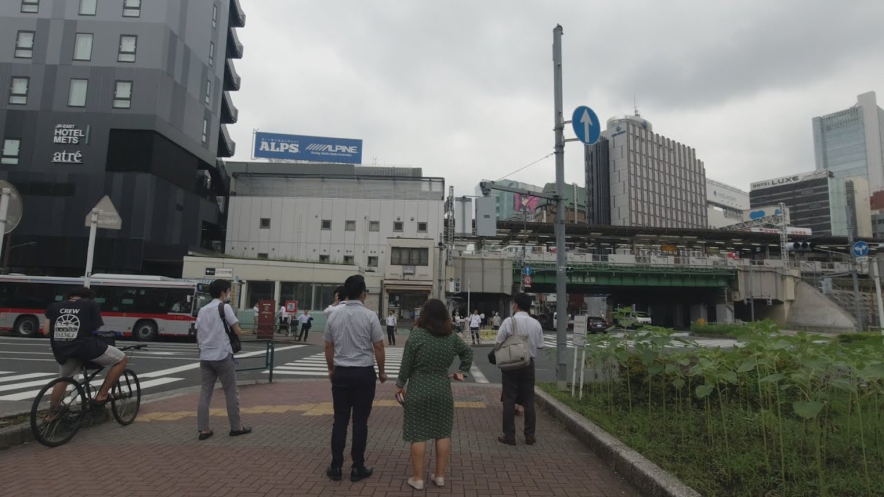 4K Walking around Gotanda Station - YouTube