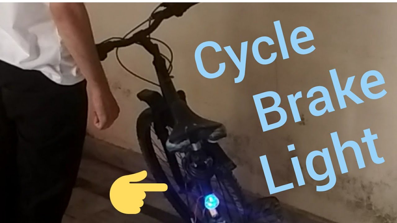 How to make cycle brake light - YouTube