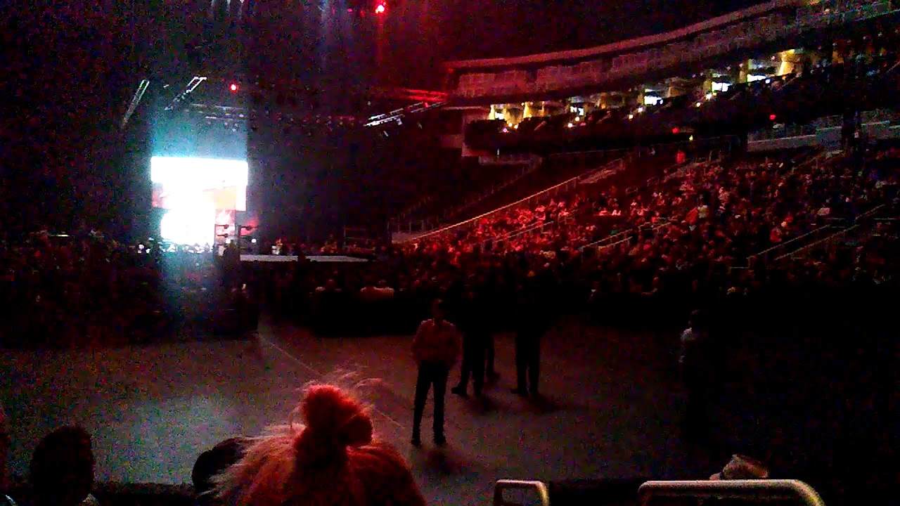 The view from our seats at WWE Live in Edmonton AB / Sept. 21 '19 - YouTube