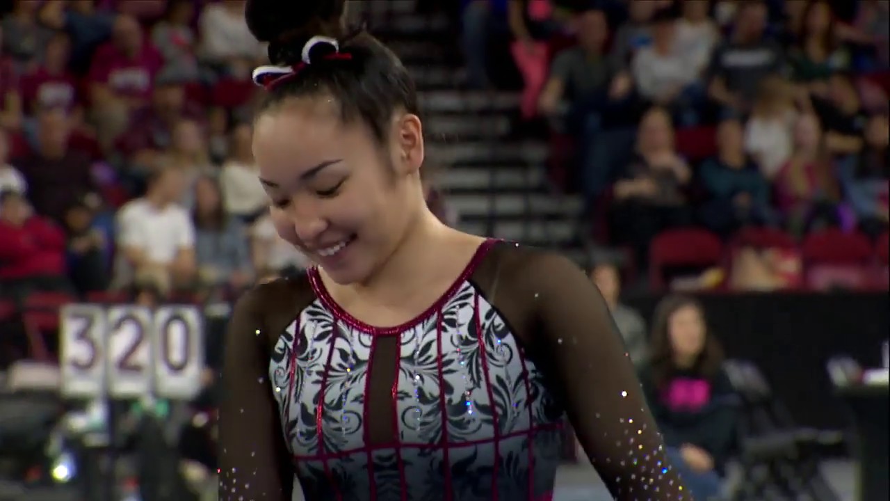 Alexis Vasquez (Denver) 2019 Beam vs Oklahoma 9.925 - YouTube