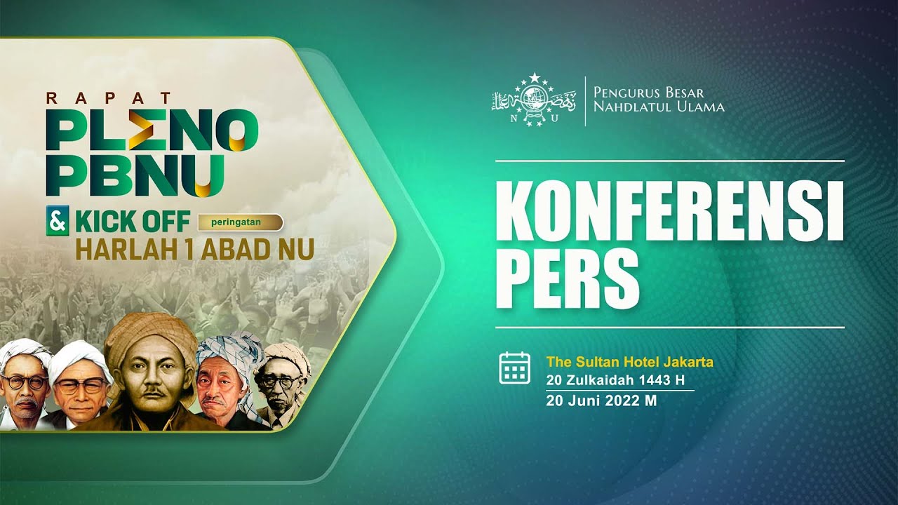 🔴 (LIVE) Konferensi Pers Rapat Pleno PBNU & Kick Off 1 Abad Nahdlatul ...