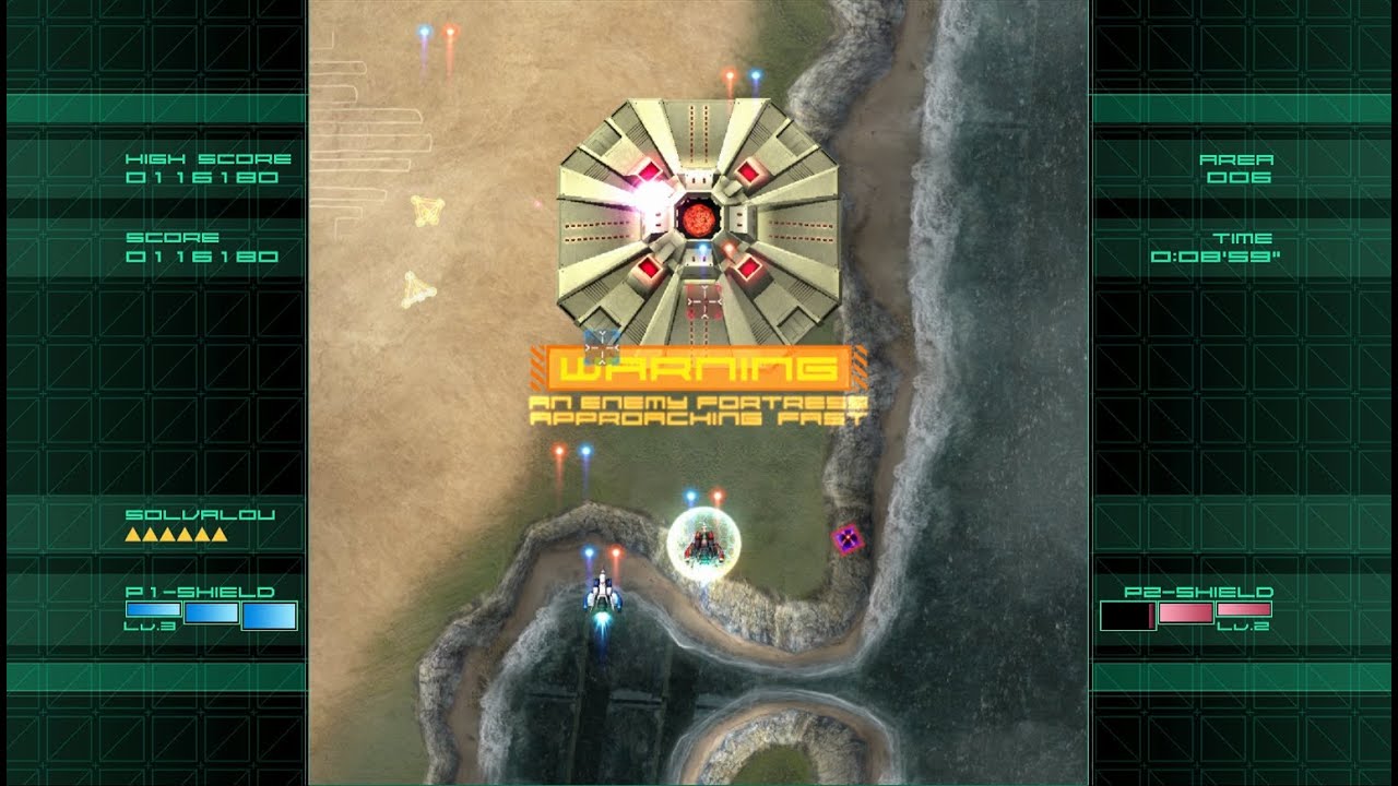 Namco Museum Essentials: Xevious Resurrection PS3 2 player 60fps - YouTube