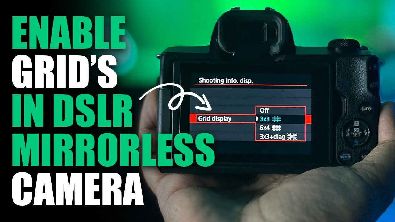 How to Enable Grids in Canon M50 Mark ii | How to ON Grids in ...