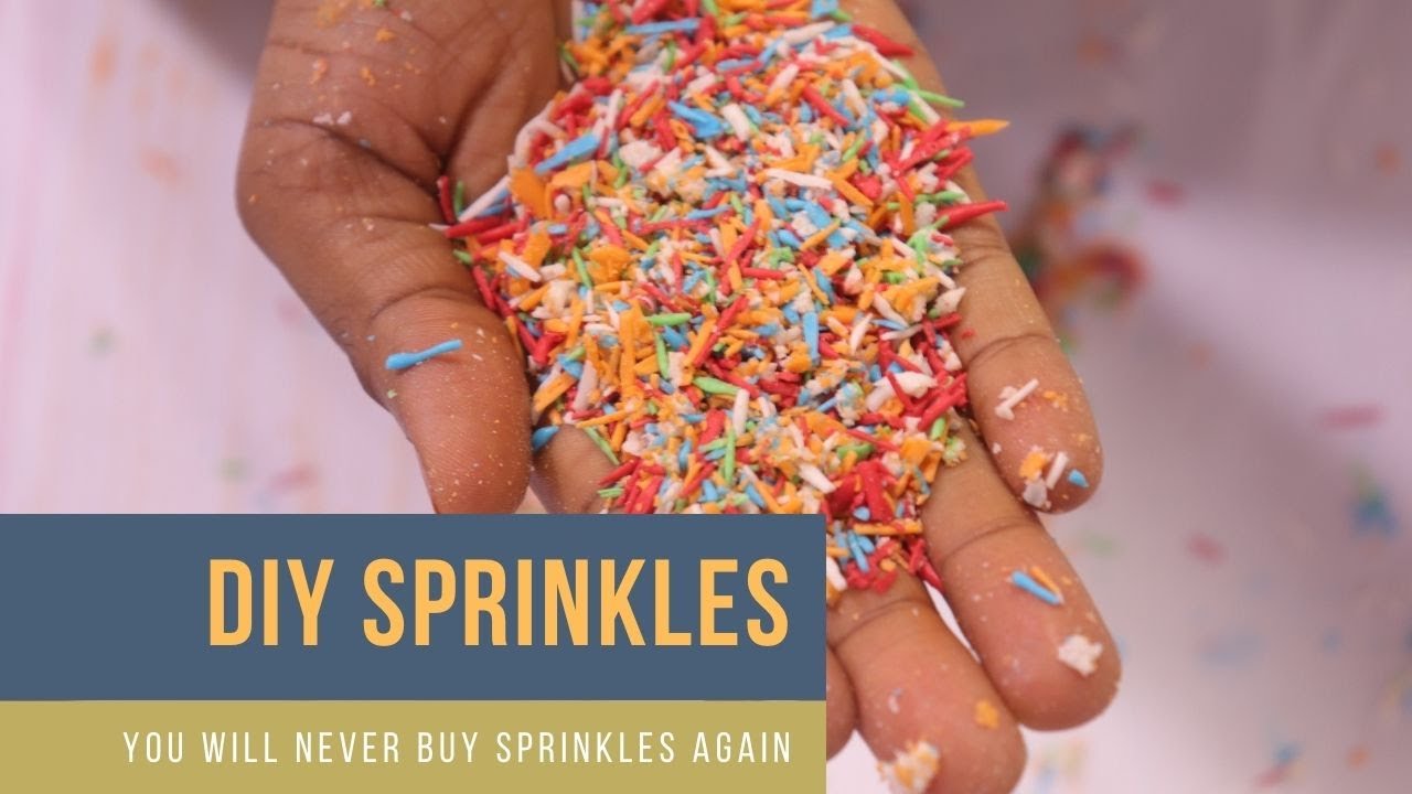 Homemade sprinkles |how to make your own sprinkles|DIY sprinkles ...