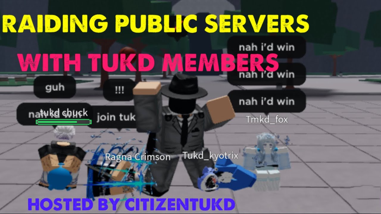 RAIDING PUBLIC SERVER WITH TUKD CLAN | The Strongest Battlegrounds ...