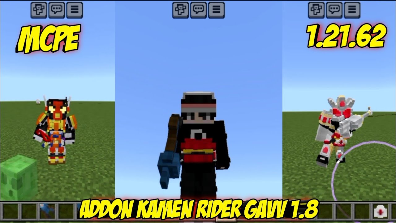 Showcase Addon Kamen Rider Gavv 1.8 MCPE Minecraft Indonesia - YouTube