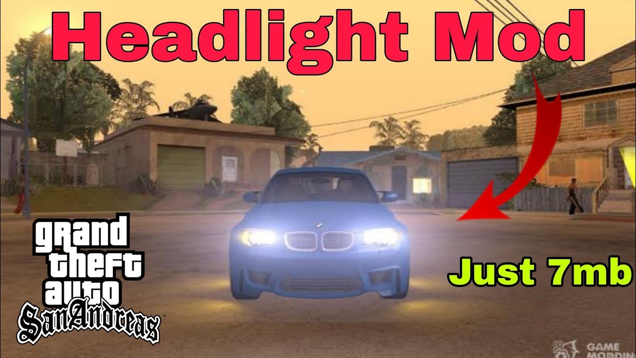 Headlight mod gta sa android | gta sa car headlight mod android | Gta ...