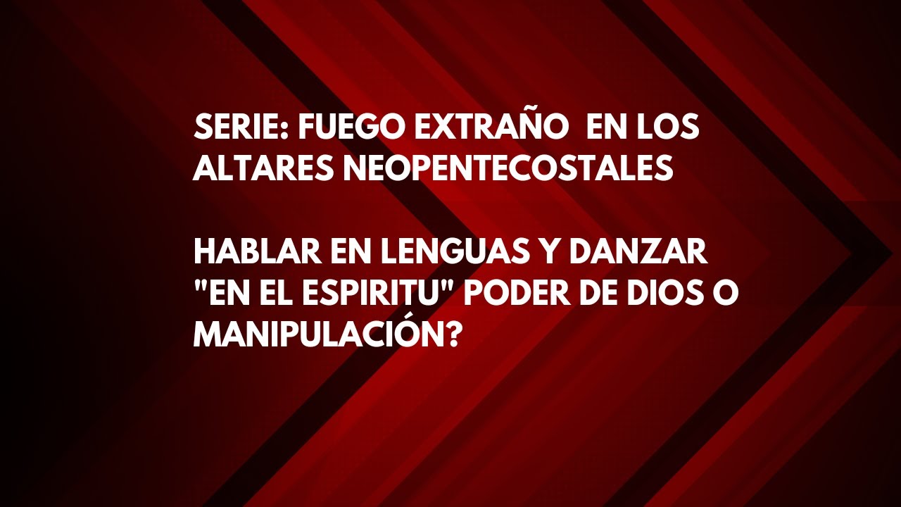 Fuego Extraño en los Altares Pentecostales - YouTube
