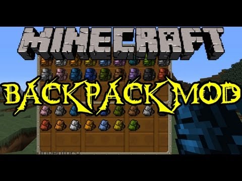 Minecraft Mod Showcase - Backpack Mod - Mod Review - YouTube
