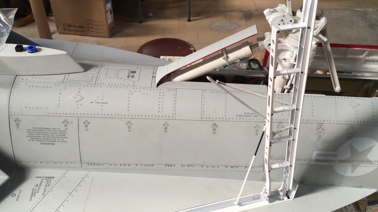 SkyMaster Turbine F-18 Updated Boarding Ladder - YouTube