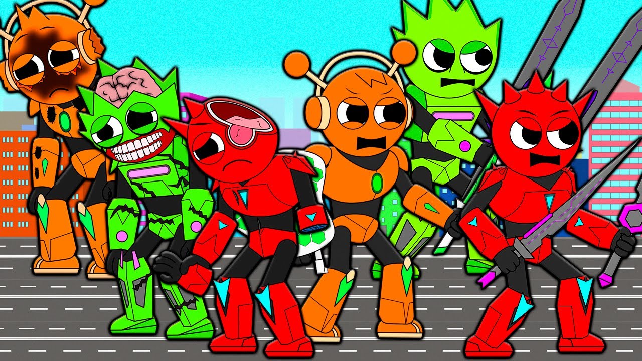 ВСЕ СЕРИИ ИСТОРИЯ КИБОРГОВ СПРУНКИ! INCREDIBOX SPRUNKI RIP ПОГИБЛИ и ...