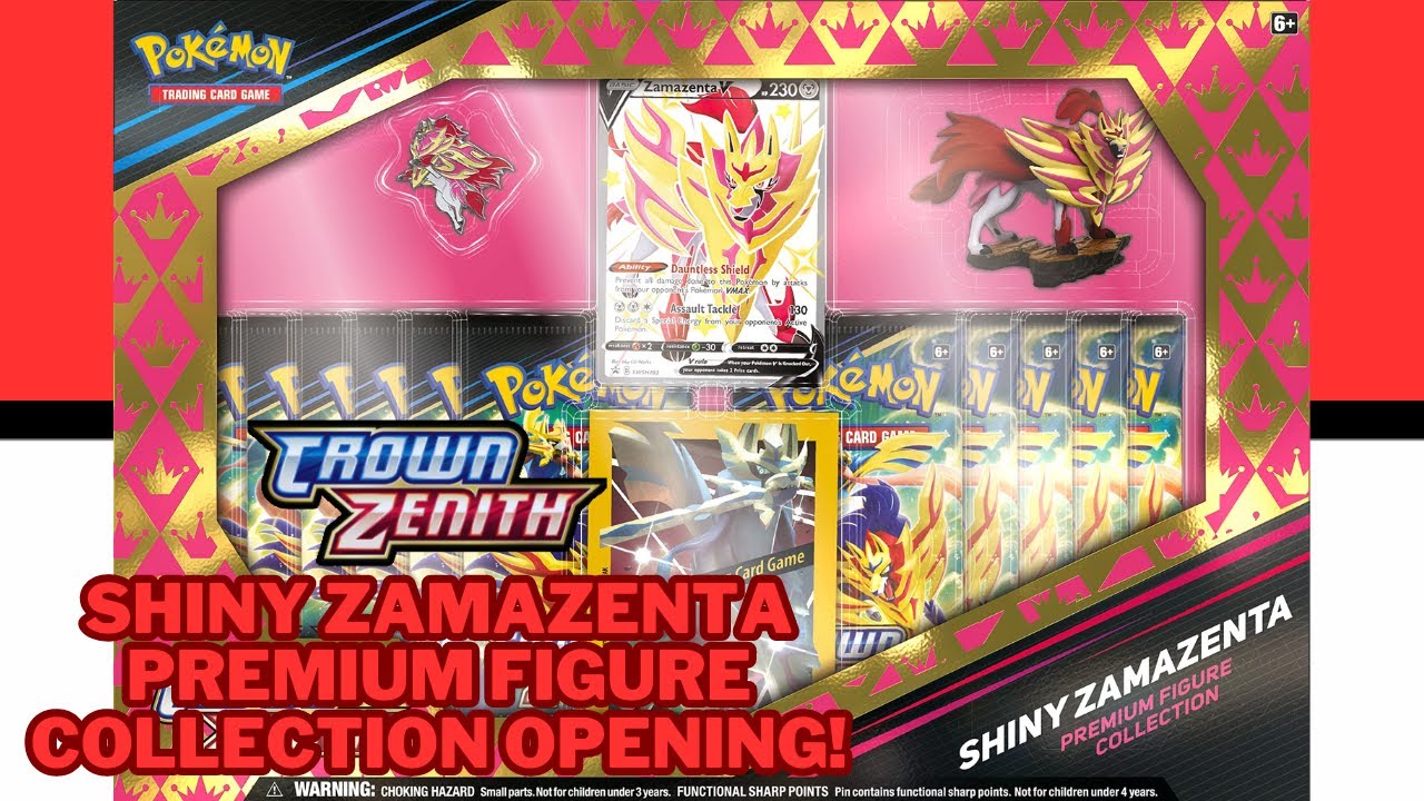 100 Subscriber Special! Crown Zenith Shiny Zamazenta Figure Collection ...