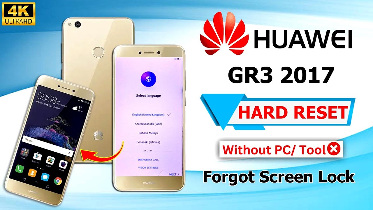 Huawei GR3 Forgot Screen Lock Delete Password 2024 Huawei GR3 2017 Hard ...