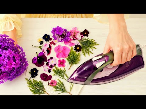 😍🌼 Iron fresh flowers and transform them into stunning home decor!