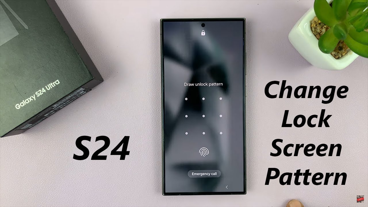 How To Change Lock Screen Pattern On Samsung Galaxy S24 / S24 Ultra ...