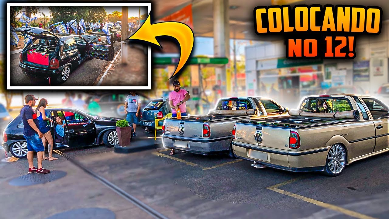 REUNI VARIOS CARROS CHEIOS DE SOM pra FAZER A FESTA em OUTRA CIDADE ...