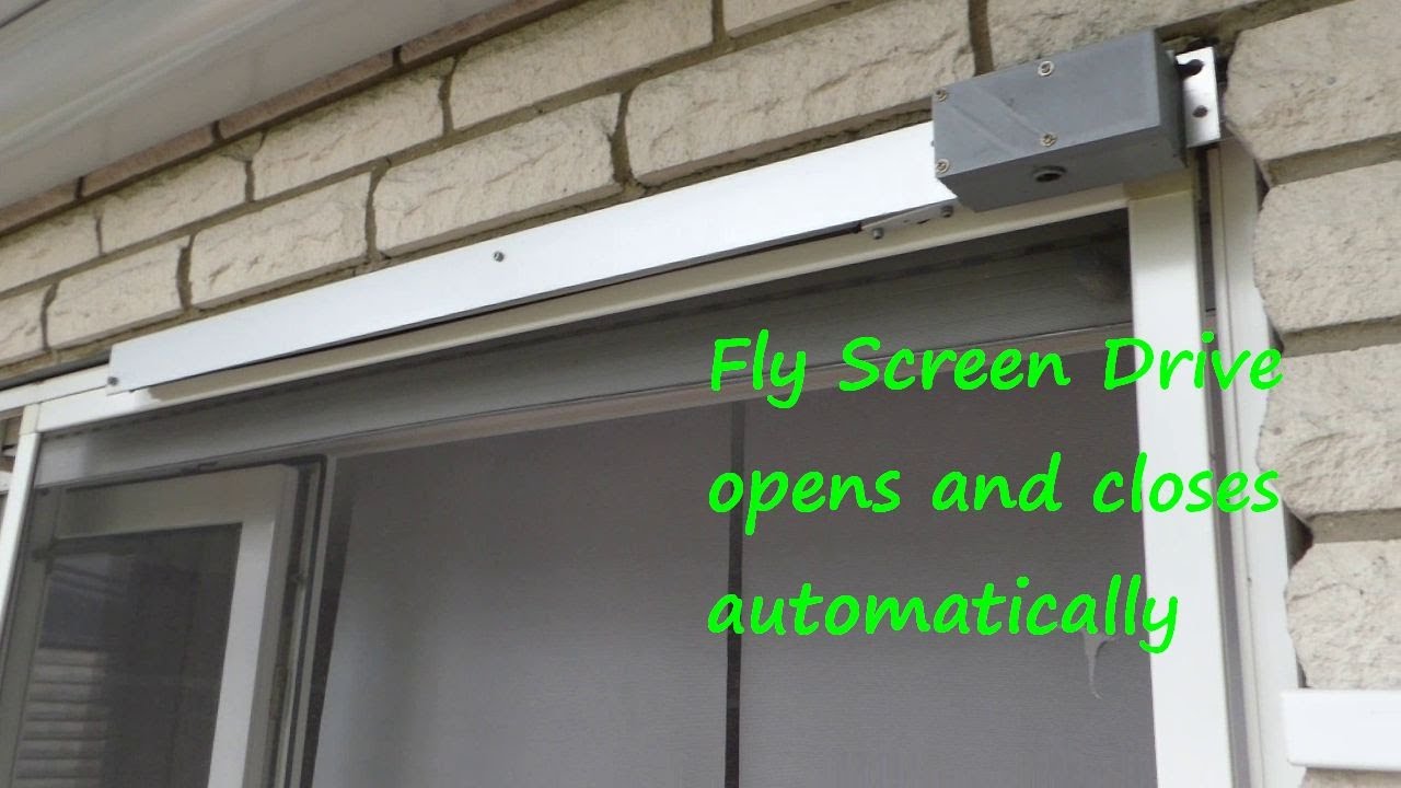 DIY automatic Fly Screen Drive - Arduino controlled - YouTube