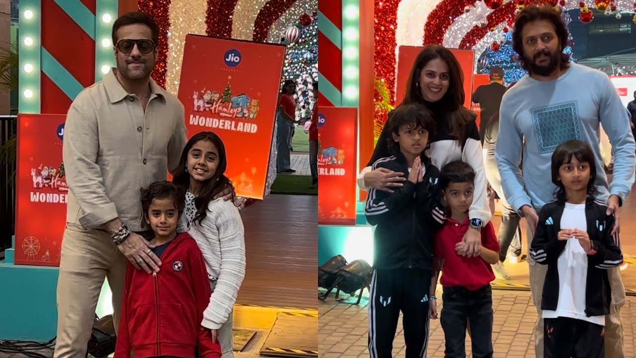 Fardeen Khan With Son Ritesh Deshmuskh Geelia Dsouza With Kids At ...