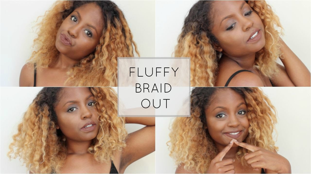 Fluffy Braid Out | MissDarcei - YouTube