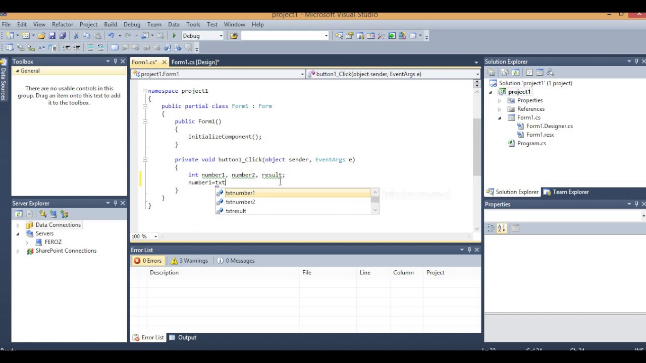 c# programming tutorial#1 "Basic" - YouTube