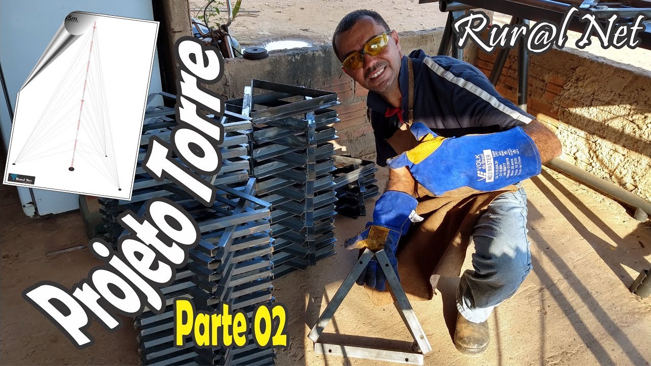 Como fazer uma torre estaiada para internet e telefonia do projeto a ...