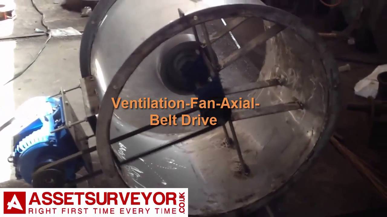 Ventilation Fan, Axial, Belt Driven - YouTube