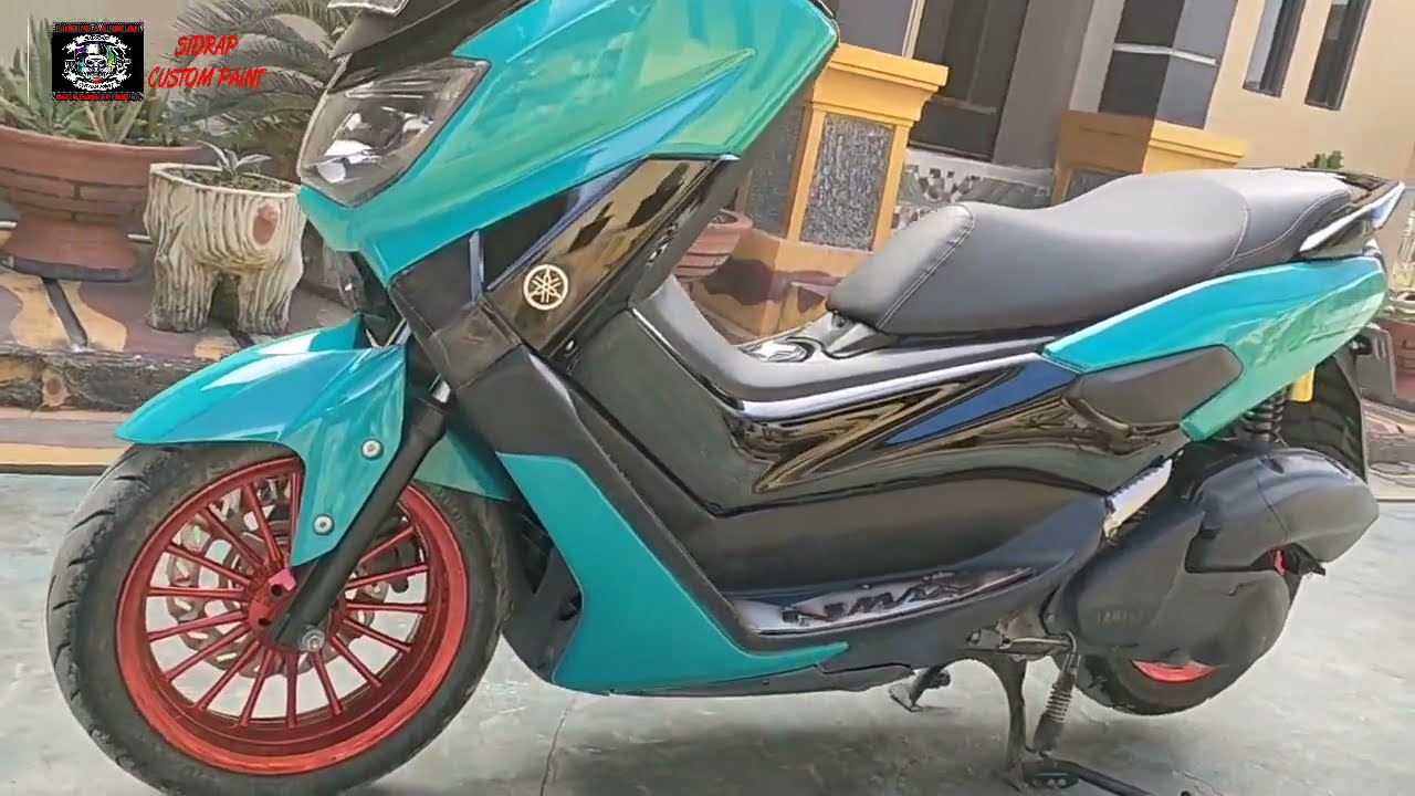 nmax cat warna hijau tosca ‼️tosca green - YouTube