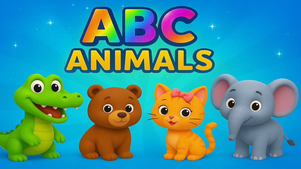 ABC Animals Song 🐵🐱🐘 | Learn Alphabet with Animals | Learning Tunes for ...