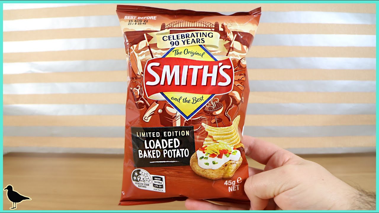Smith's Limited Edition Loaded Baked Potato Chips Food Review! | Birdew ...