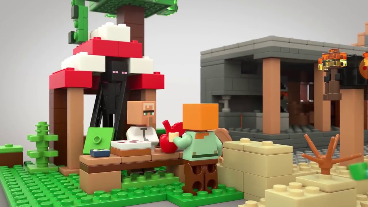 My Village in lego minecraft trailer animation - YouTube