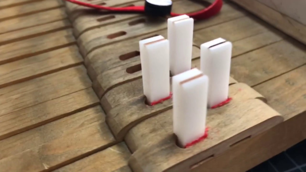 Spurlock Piano Keybushing Two Caul Method - YouTube
