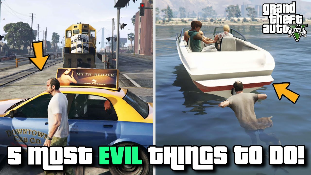 5 Most Evil Things To Do In GTA 5 - YouTube