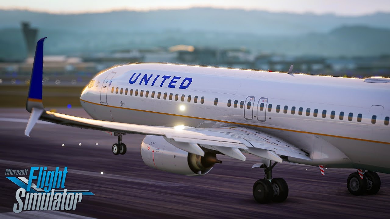 Amazing Boris 737 Sounds! | United 737-900ER | Landing | San Francisco (SFO) | MSFS2020 | # ...