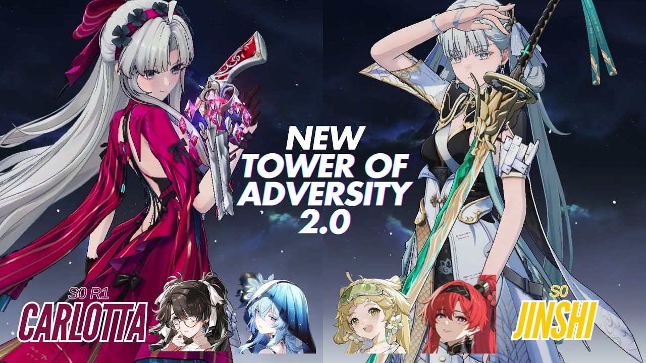 [Gameplay] Wuthering Waves 2.0 New Tower of Adversity Carlotta S0R1 ...