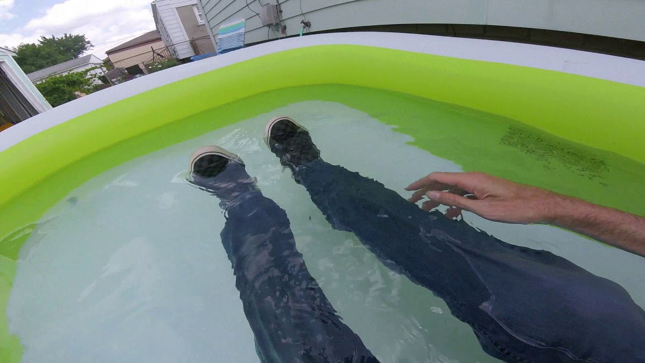 cool off in kids pool again - YouTube