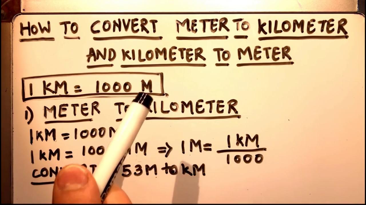 HOW TO CONVERT (METER TO KILOMETER) AND (KILOMETER TO METER.) - YouTube
