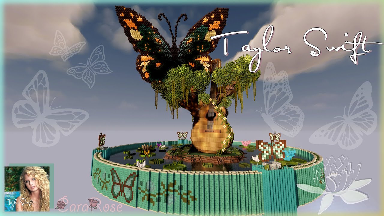 Taylor Swift Debut Album Minecraft Build 🦋 - YouTube
