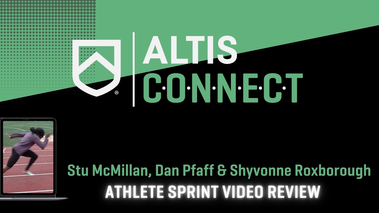 ALTIS Connect Shorts: Stuart McMillan & Dan Pfaff - Athlete Sprint Video Review - YouTube