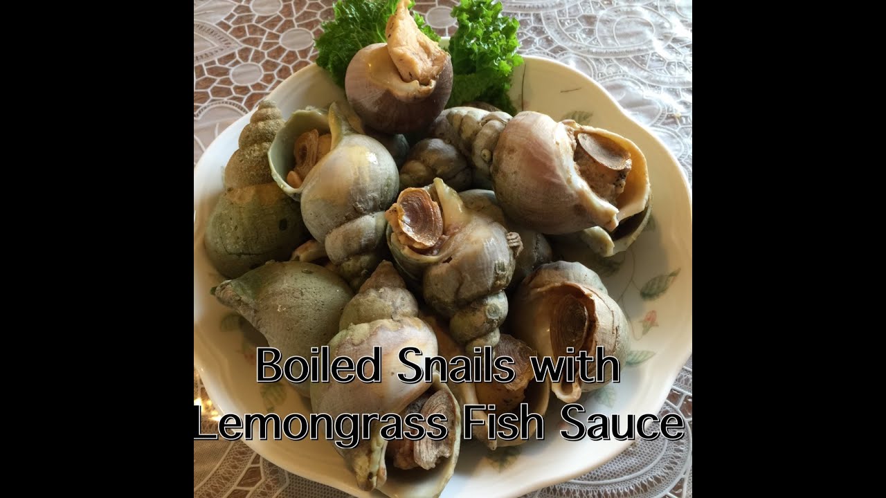 Simple and Easy/Boiled Snails with Lemongrass Fish Sauce/Oc Luoc nuoc ...