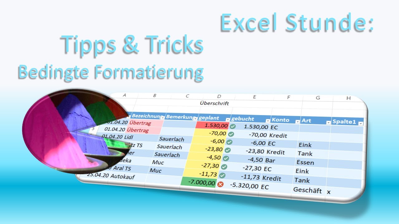 Excel Stunde - Tipps & Tricks Bedingte Formatierung - YouTube