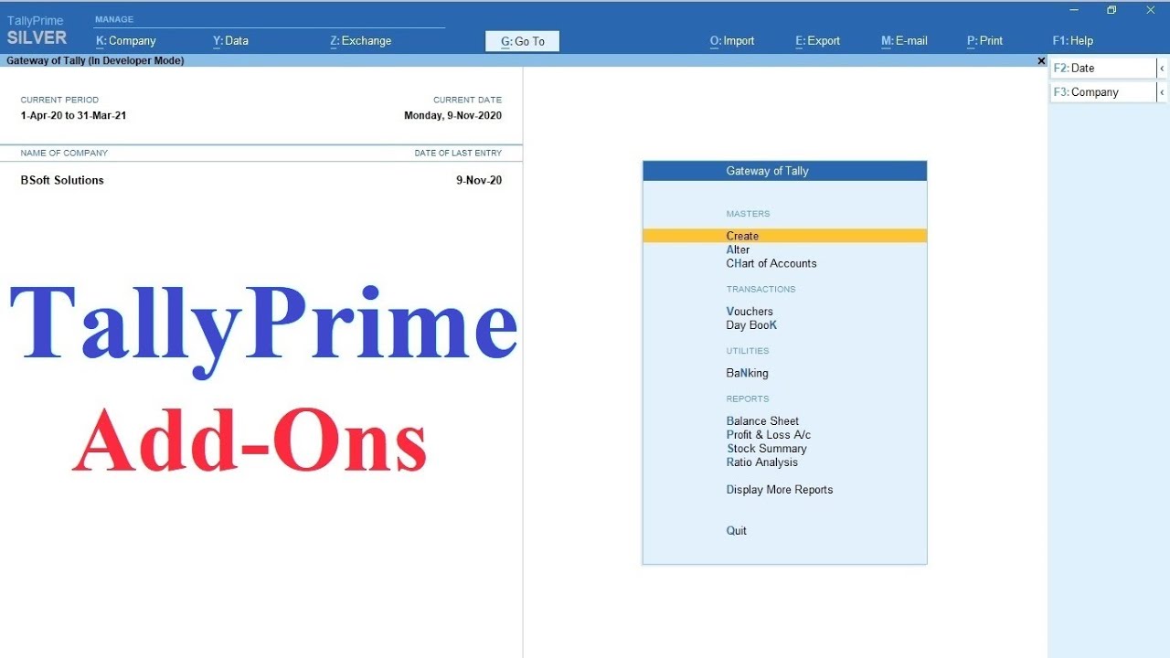 Tally Automatic Columnar Reports for Multiple Companies | Tally TDL ...