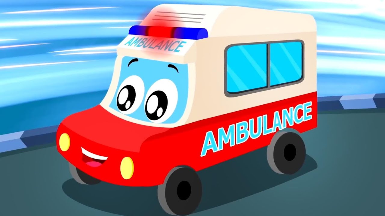 Ambulance Song, Vehicle Cartoon Videos and Nursery Rhymes for Kids ...