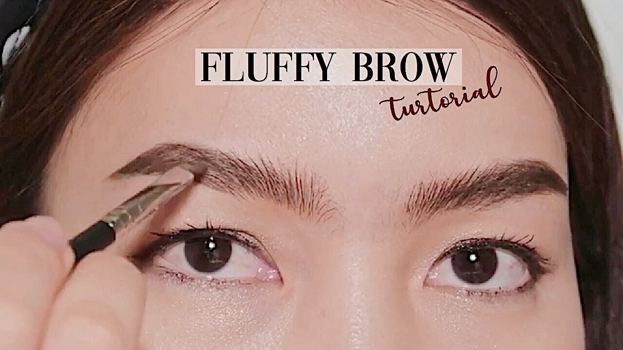 Fluffy Eyebrow Tutorial เขียนคิ้วเป๊ะ ตั้งๆ ฟูๆ เรียงเส้นสวยอยู่ทนทั้ง ...