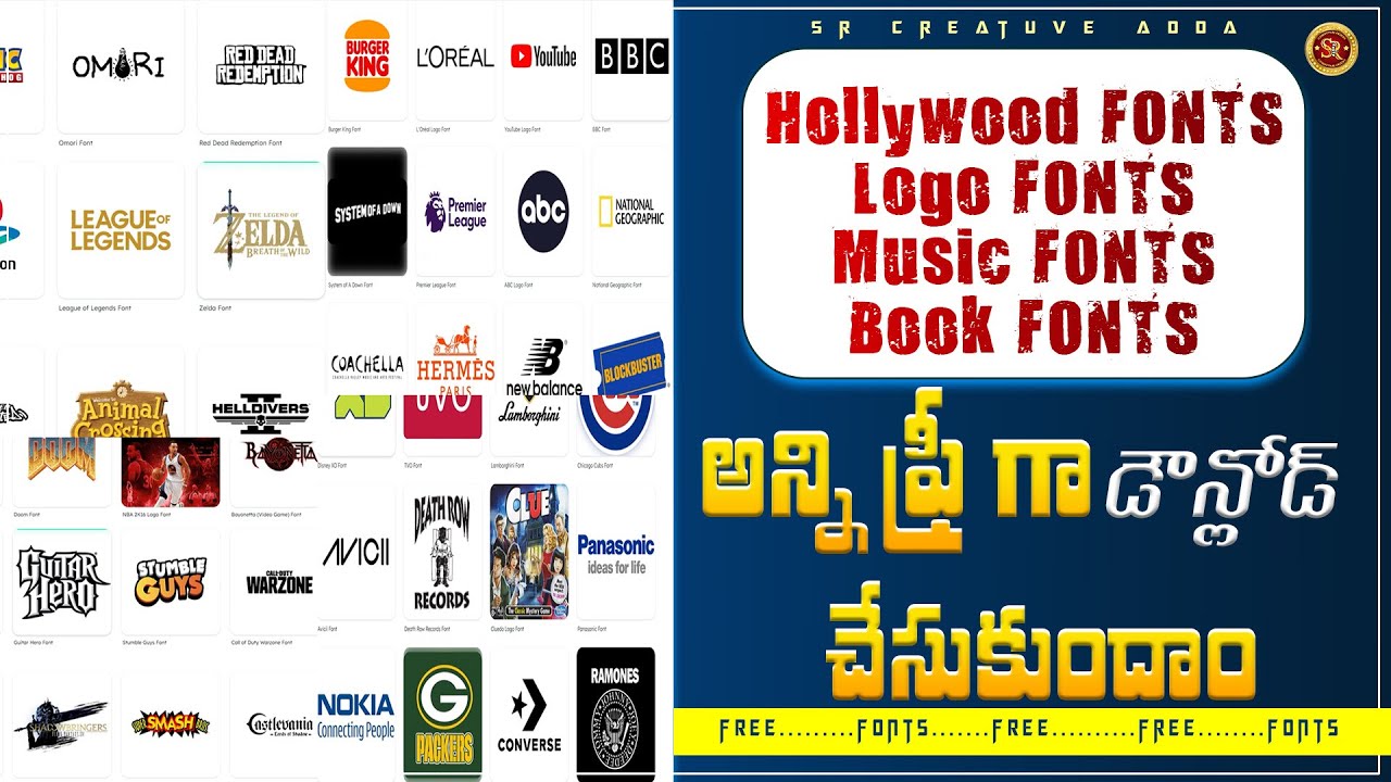 Hollywood Movie Fonts Download Telugu Part - 2 | Trending Logo Fonts ...