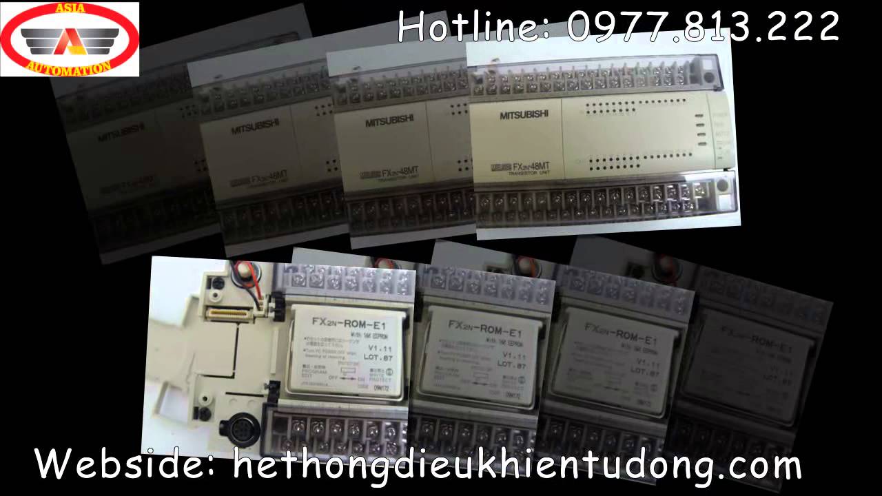 PLC Mitsubishi FX2N 48MT - YouTube
