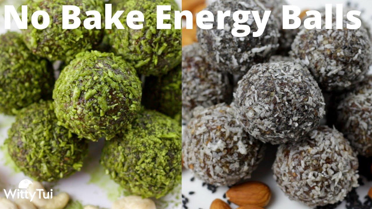 No bake energy balls in 2 ways | Vegan | Easy Healthy Snacks | 免烤堅果能量球 ...