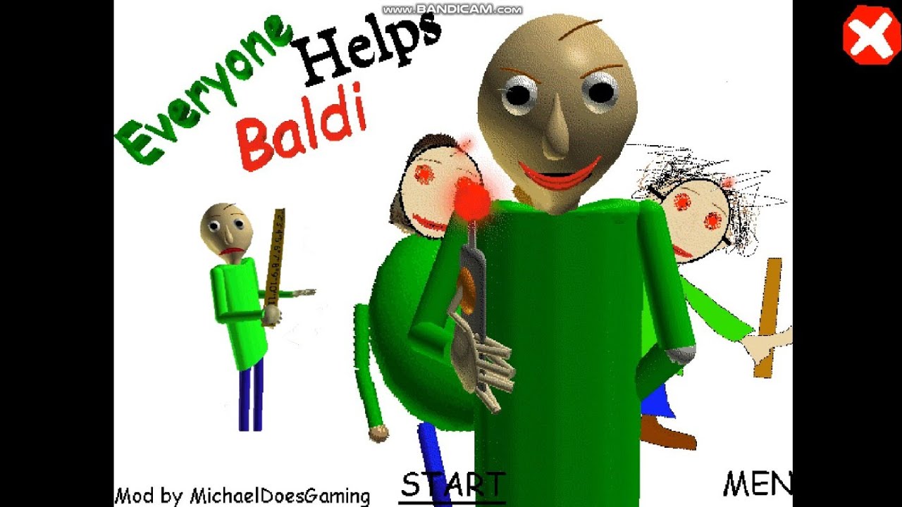 Everyone Helps Baldi | Baldi's Basics mod - YouTube