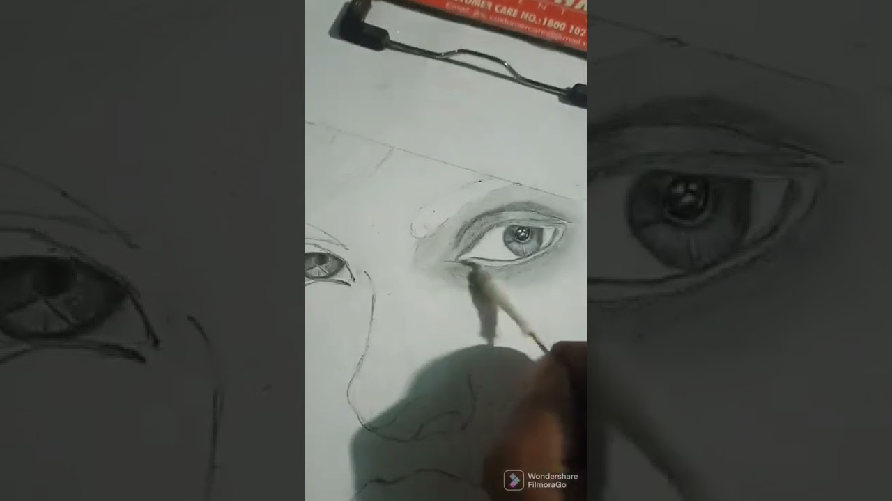 free hand sketch//free hand face drawing ## - YouTube